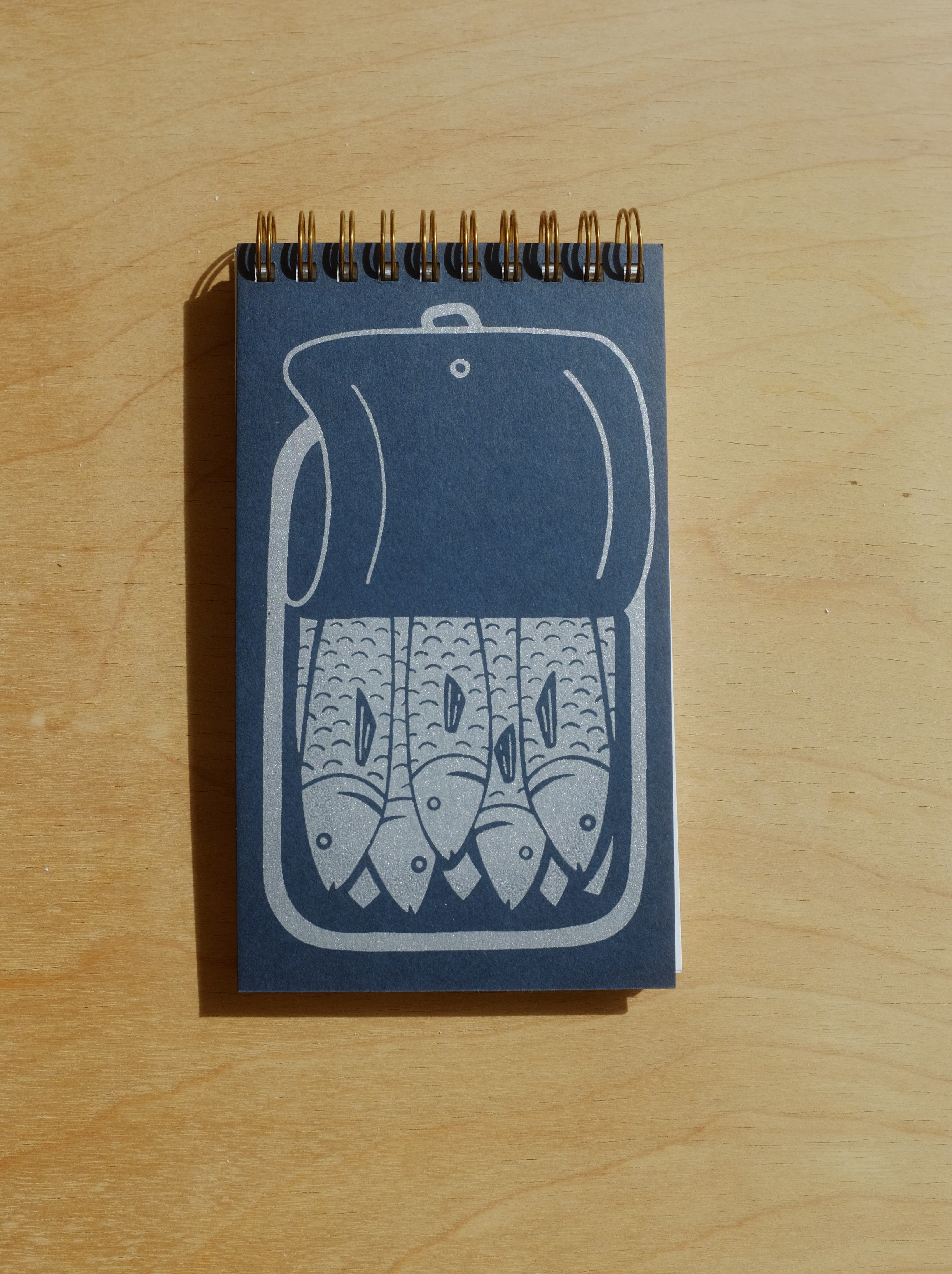 sardine coil notepad [blank] – Mayzie Co.